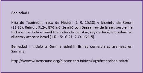 Reyes de Judá e Israel – 3er rey de la “Casa de Israel” – Rey Baasa ...